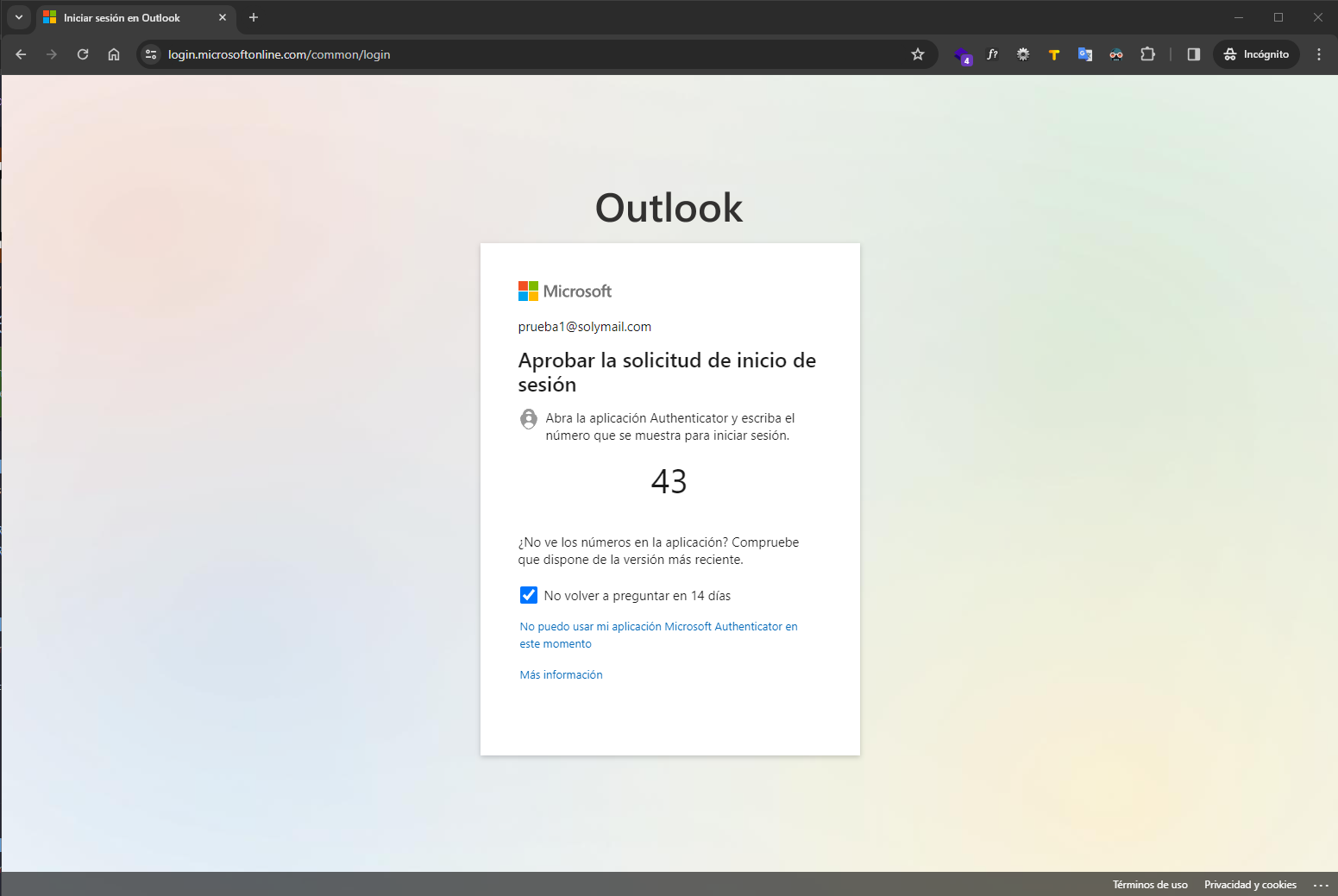 Configurar Microsoft Authenticator en mi correo "Microsoft 365"
